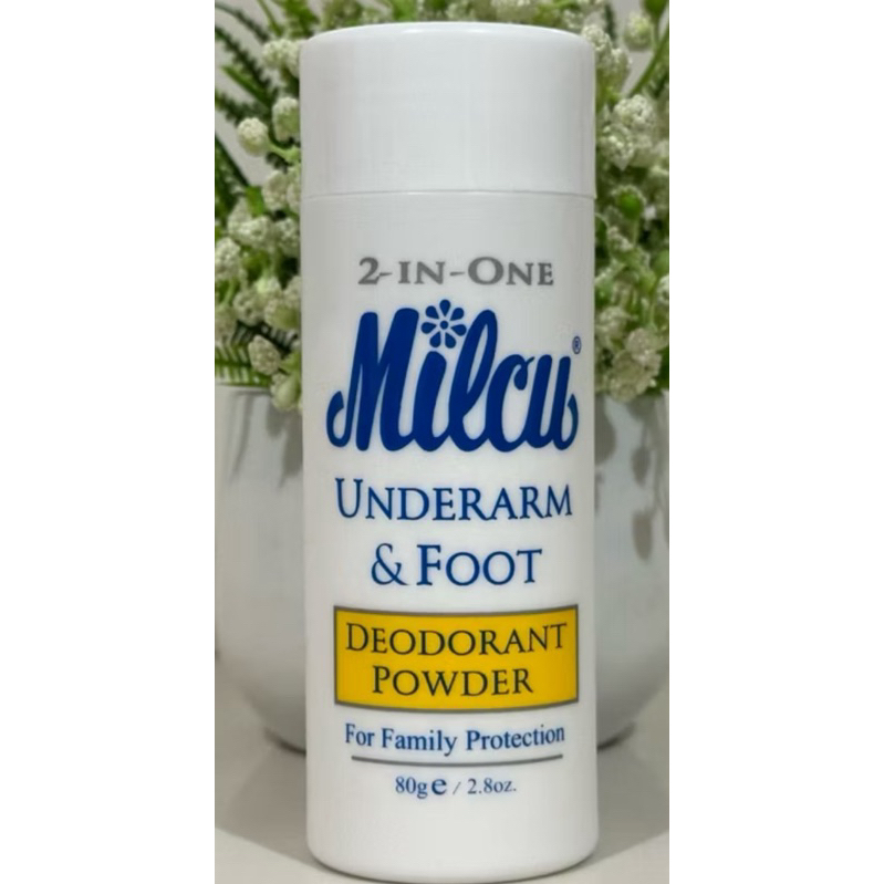 MILCU Underarm and Foot Deodorant Powder 80g | Shopee Malaysia