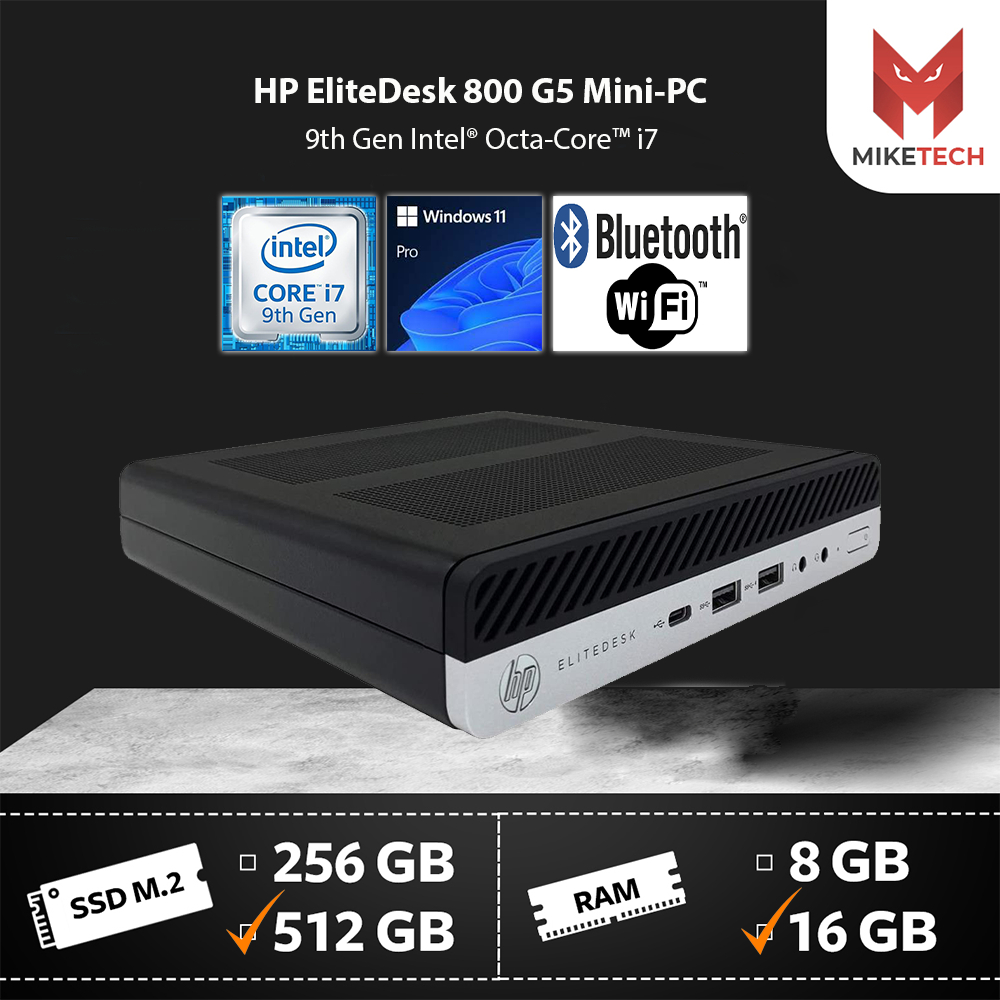 Intel Octa Core-i7 HP Mini-PC 16GB RAM 512GB High-Speed SSD Wi-Fi ...
