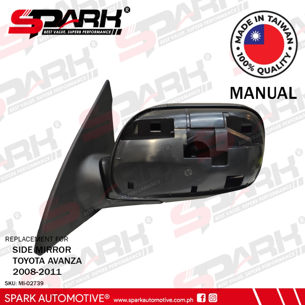 TOYOTA AVANZA 2008-2011 Manual and Power Adjust Side Mirror Side View ...