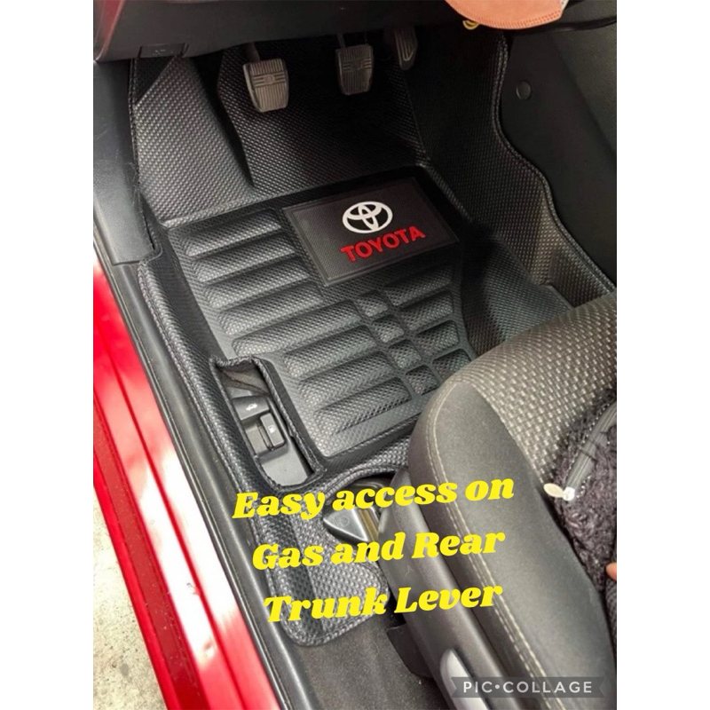 With TANK HOLE Vios Diamond 10MM THICK vs 1MM Toyota Vios 2003-2024 ...