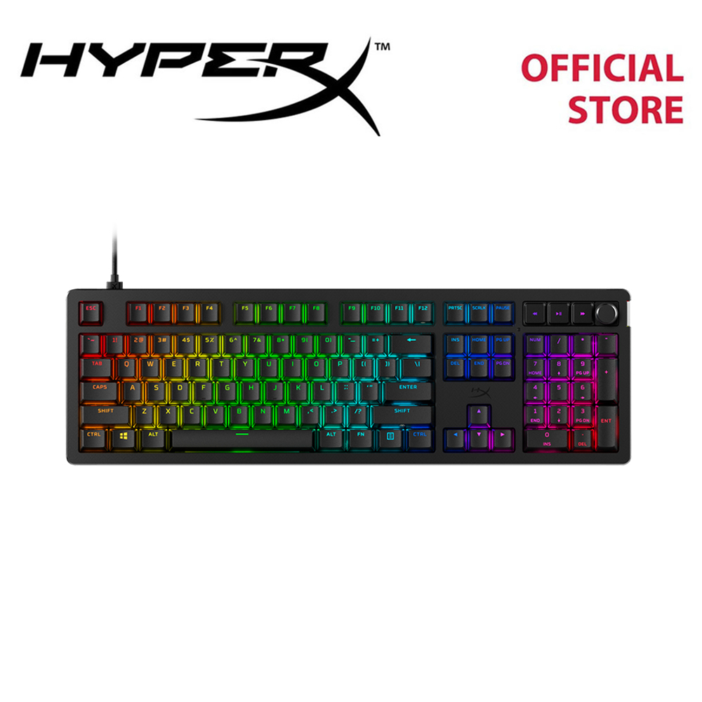 HyperX Alloy Rise Hot-Swappable Key Red Linear Switch Wired Mechanical ...