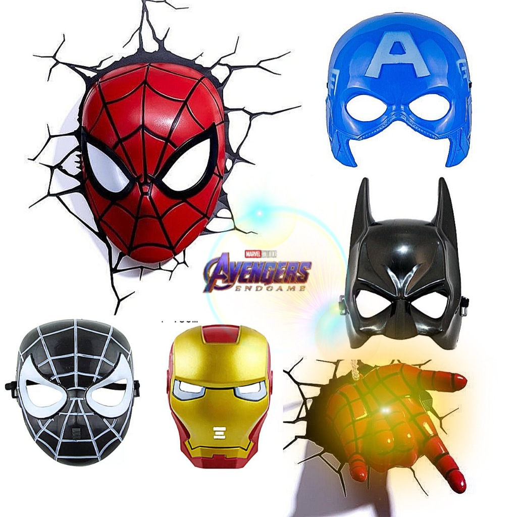 Avengers Mask Captain America Hulk Spider Man Iron Man Mask Prom ...