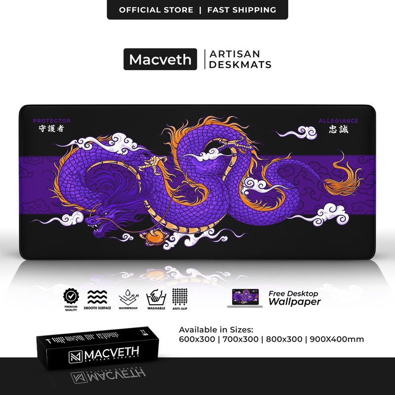 Macveth Artisan Deskmat | Vanguard Mousepad | PY | Extended Large ...
