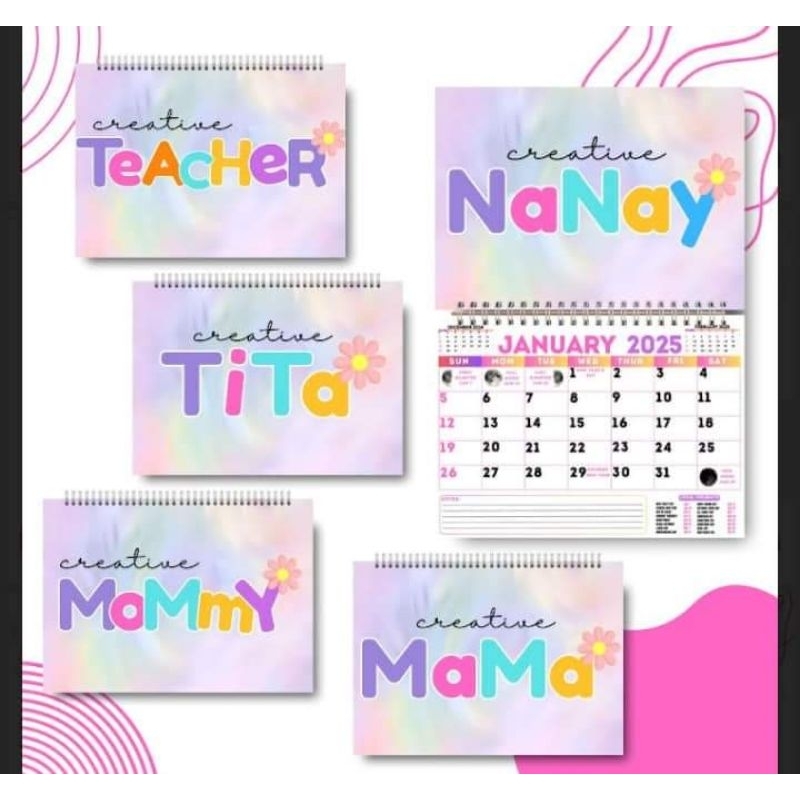 Personalize 2025 Calendar laminated header a4/a5 size | Shopee Malaysia