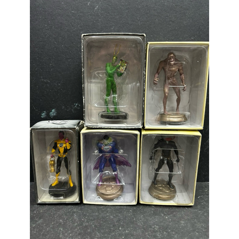 Eaglemoss DC Comics Figurines- Sinestro, Bizarro, Black Manta, Ambush Bug, Anton Arcane | Shopee ...