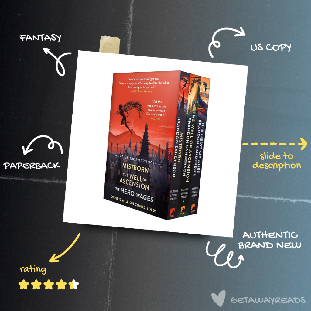 Mistborn Trilogy (The Mistborn Saga) Boxed Set by Brandon Sanderson ...