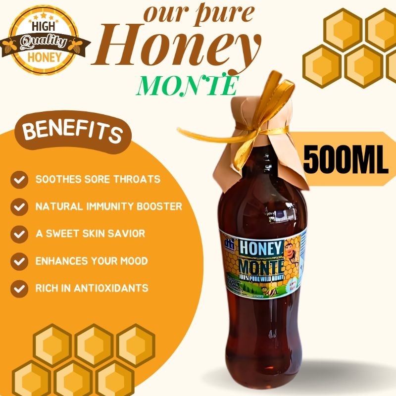PURE HONEY BEE 100% NATURAL ORGANIC HONEY (Honey Monte 500ml sexy ...