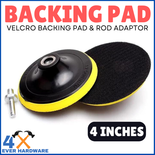 4 inch/100mm Polishing Pad Buffing Wheel Backing Pad Drill Adapter ...