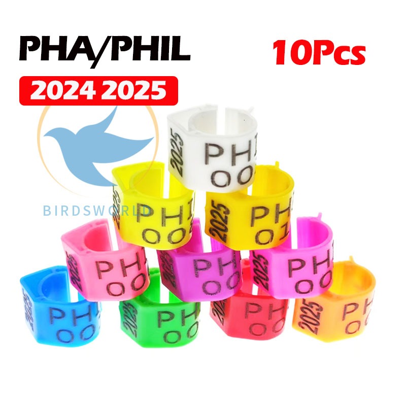10Pcs Pigeon foot rings 2024/2025 PHA PHIL Oval clip ring Dove ...