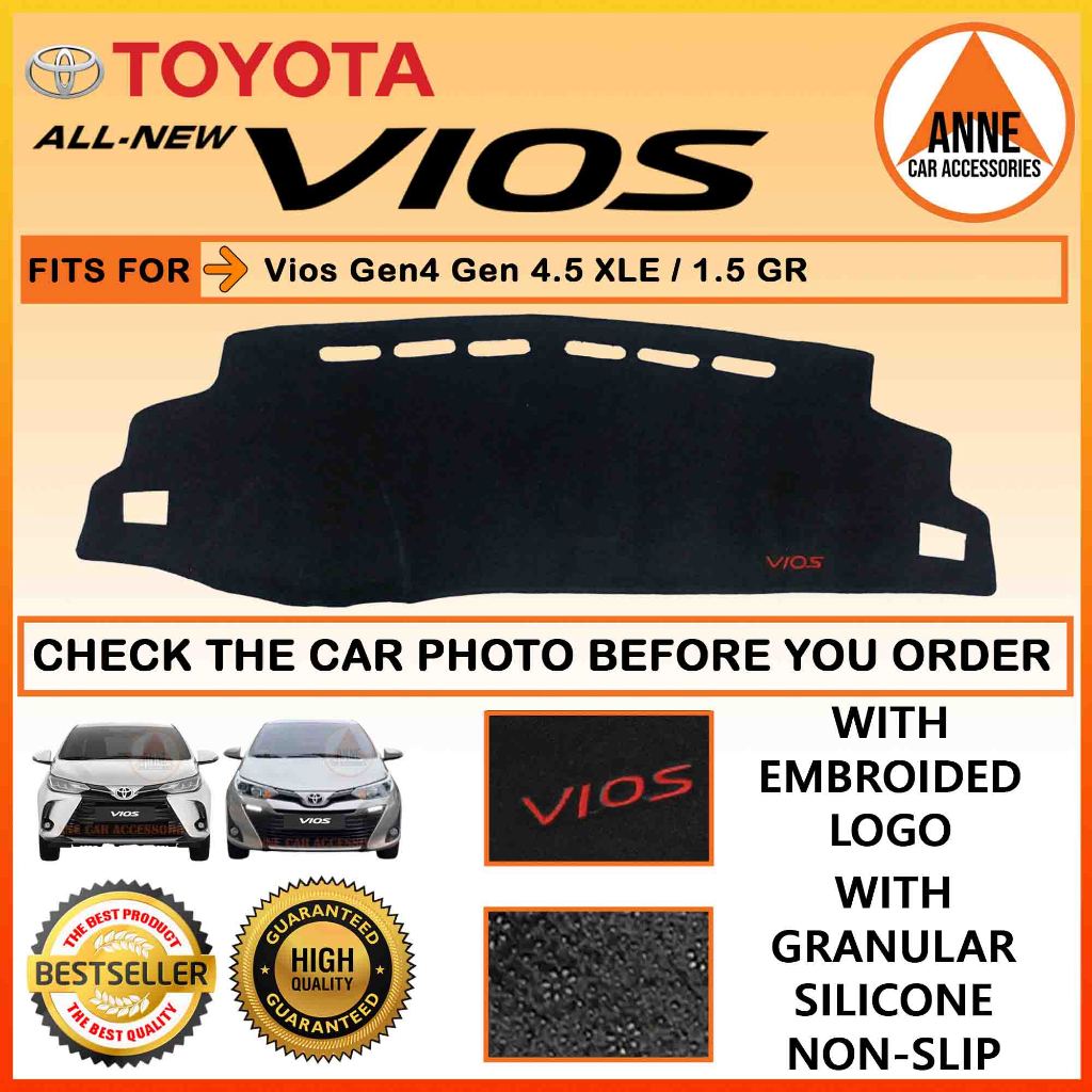 Dashboard Cover for Toyota Vios Gen1 2003- 2006 Gen2 2007-2013 Gen3 ...
