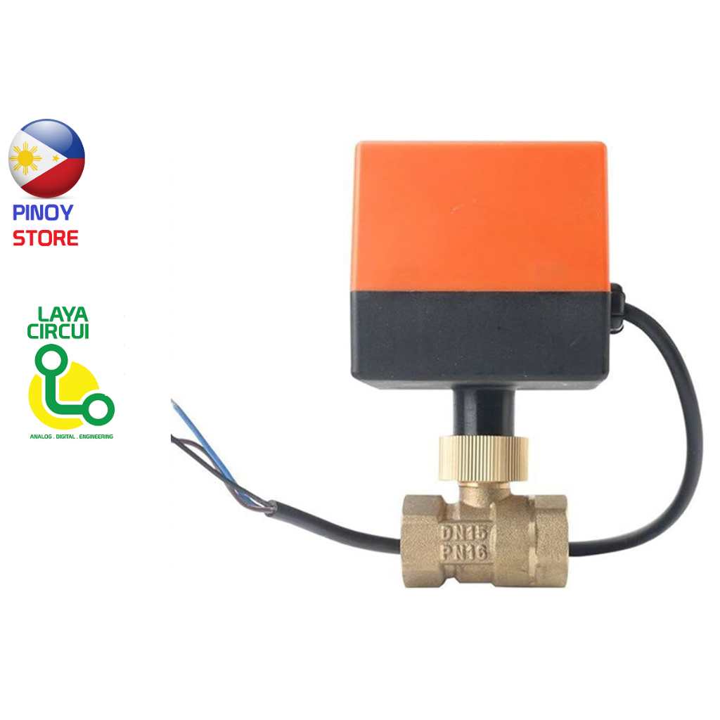 Motorized valve 220Vac Ball valve 1/2" DN15 electrically controlled ...