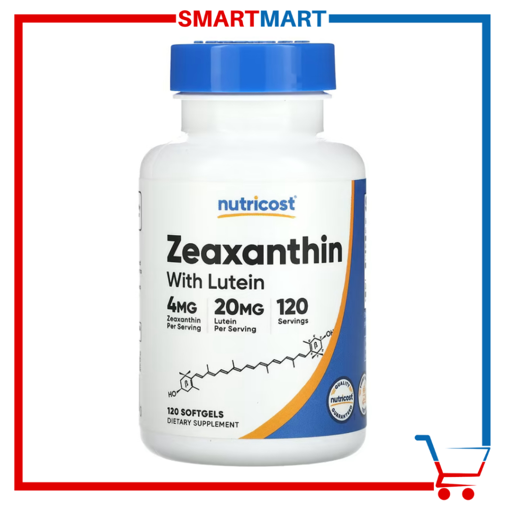 Nutricost Zeaxanthin 4 mg with Lutein 20 mg 120 Softgels | Shopee Malaysia