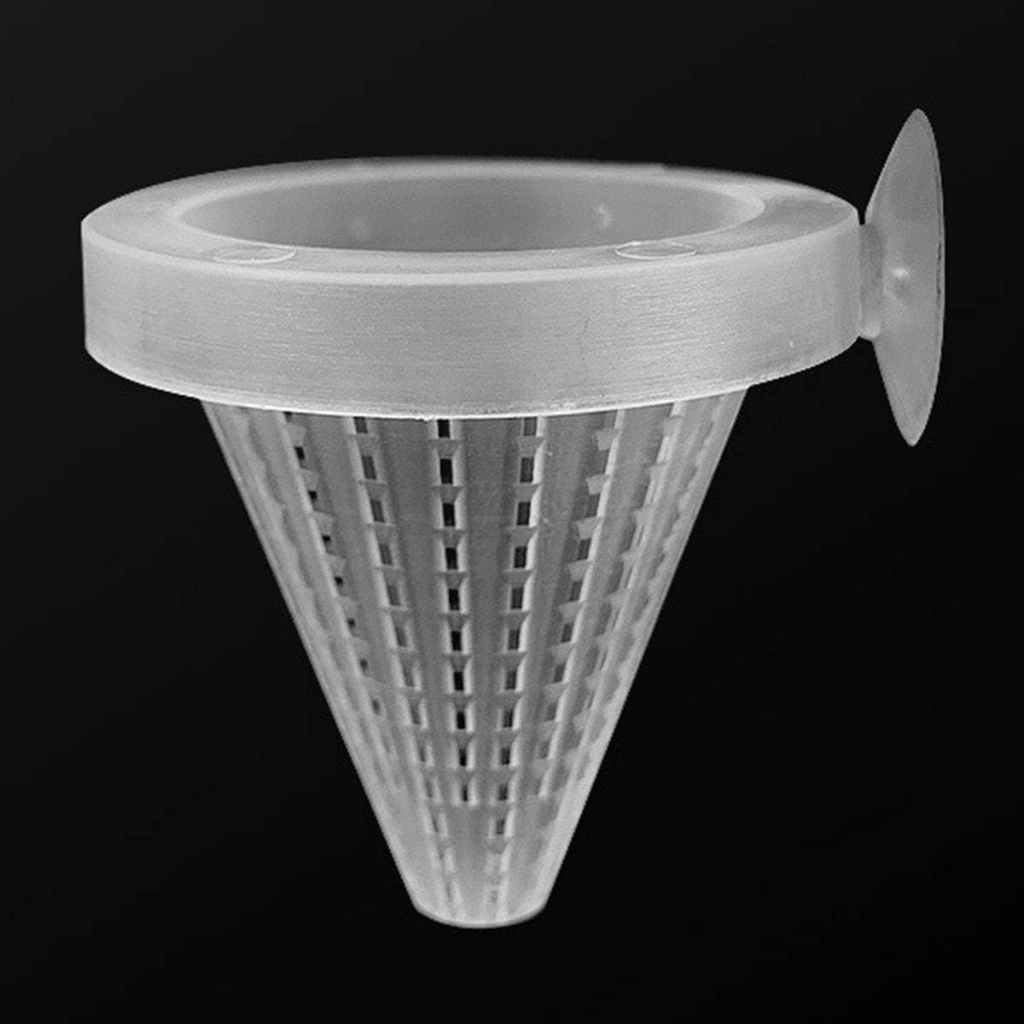 Aquarium Bloodworm Cup Holder Cone Funnel Feeder Fish Tank Tubifex Worm ...