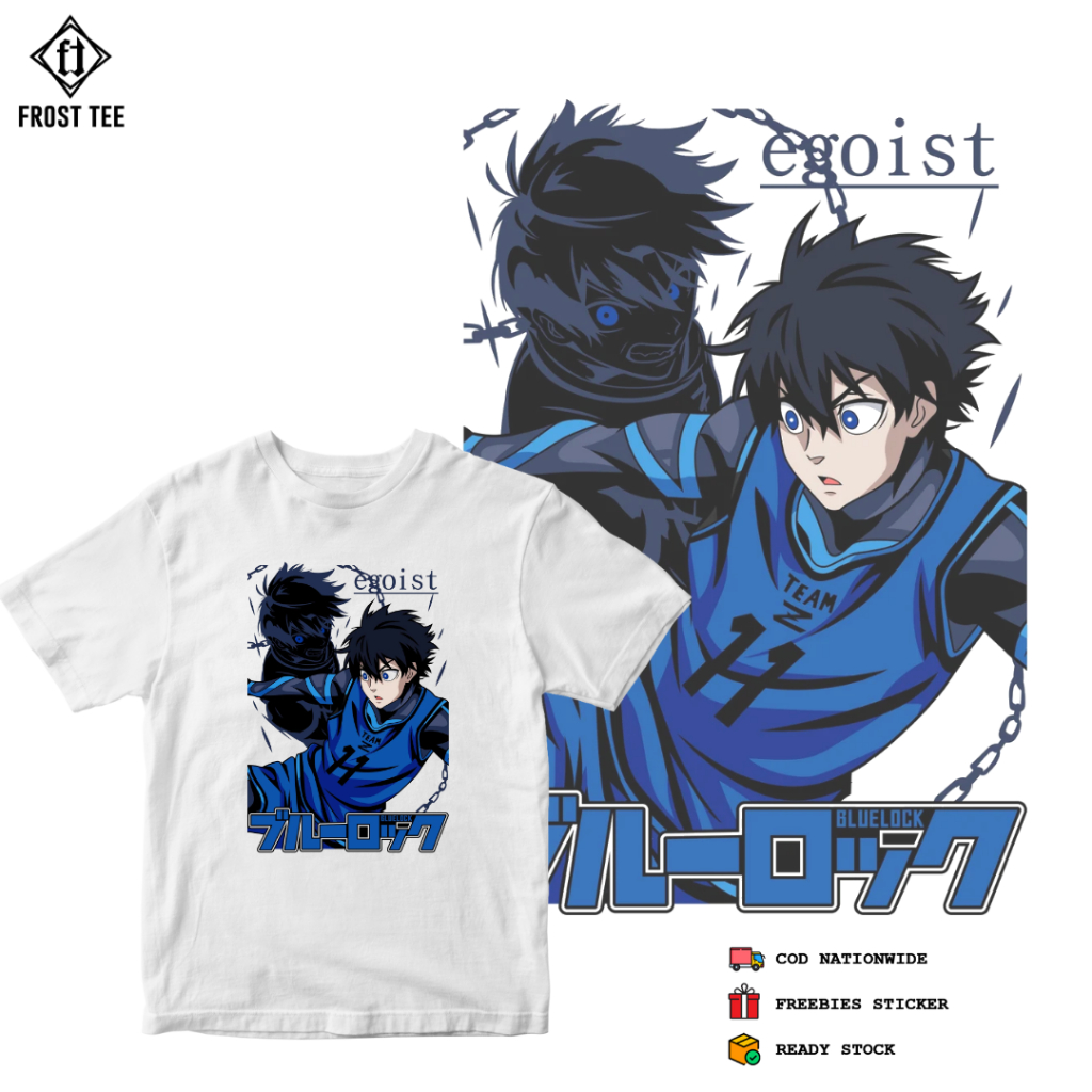 Blue Lock Isagi Yoichi Anime Shirt | FROST TEE | Shopee Malaysia