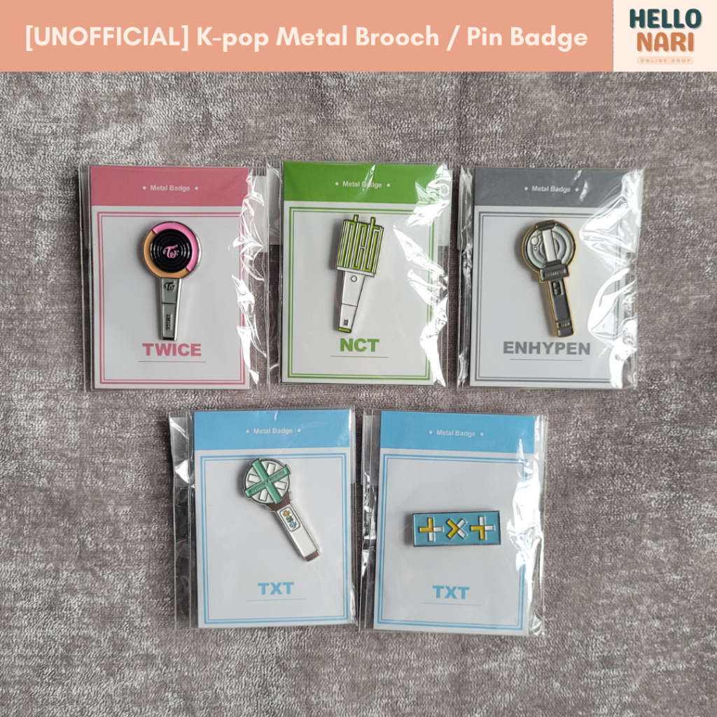 [UNOFFICIAL] K-pop Metal Brooch / Badge / Pin (BTS, SEVENTEEN, TXT ...
