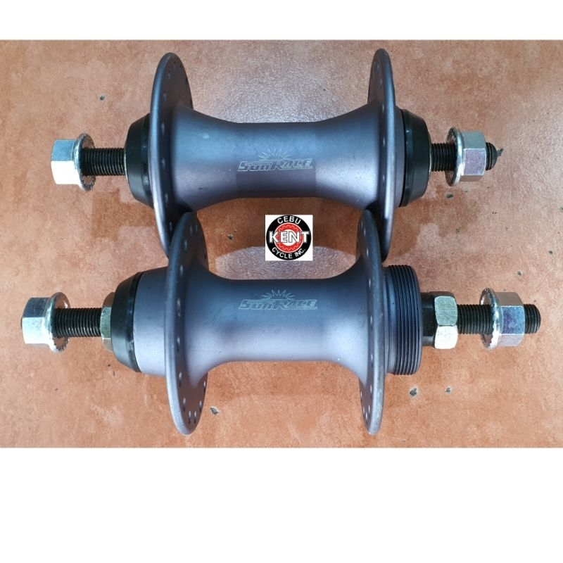 Sunrace Alloy Front & Rear Alloy Hub (Taiwan made) Big Flange (pair ...
