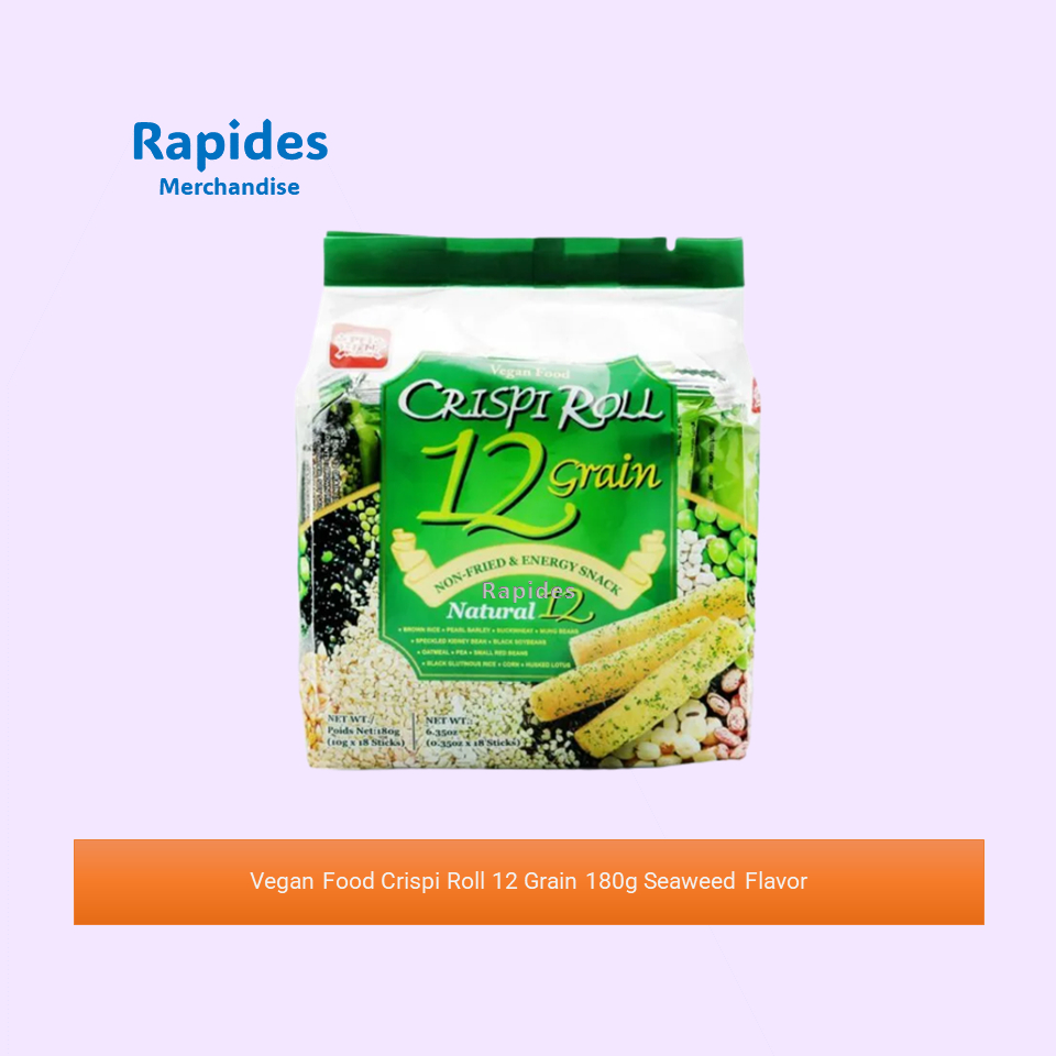 Vegan Food Crispi Roll 12 Grain 180g Seaweed Flavor | Rapides | Shopee ...