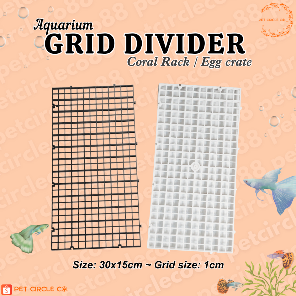 Aquarium Grid Divider Tray I Coral Rack | Plastic Divider | Egg Crate ...