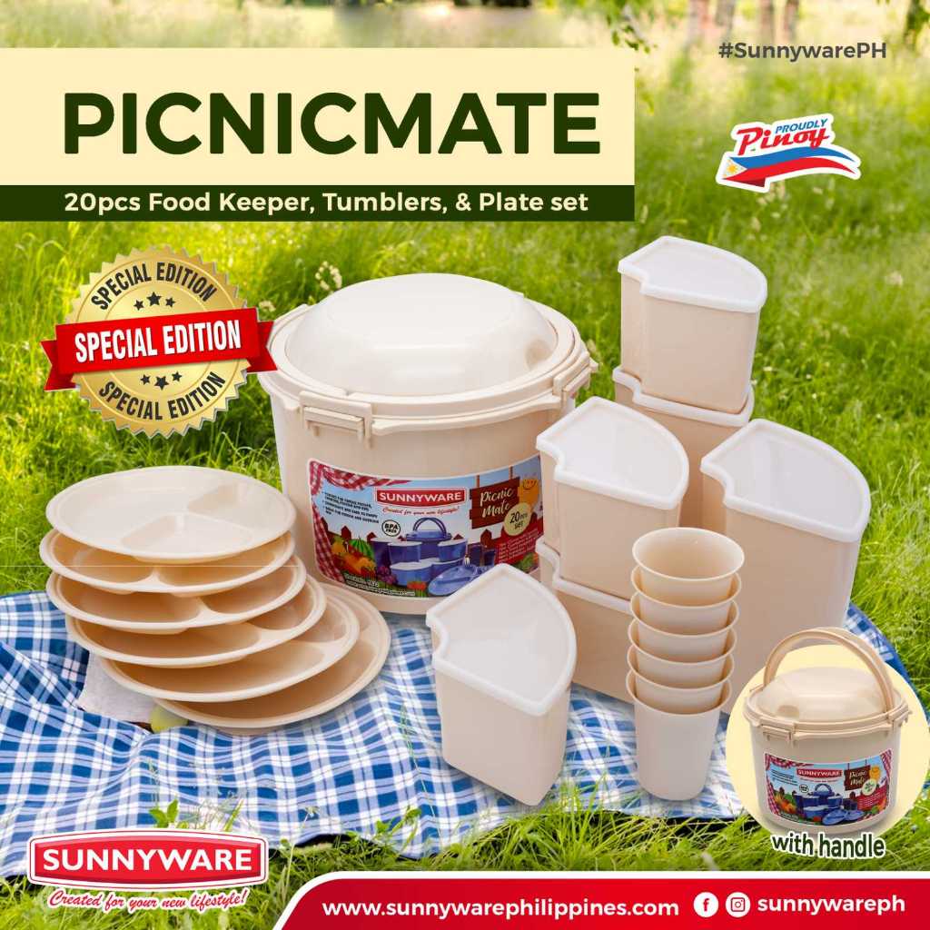 SUNNYWARE 20 IN 1 PICNIC SET/PICNIC MATE with BFA FREE | Shopee Malaysia