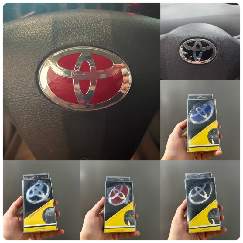 Toyota Steering Wheel Logo Emblem for Toyota Wigo Avanza Rush Raize ...