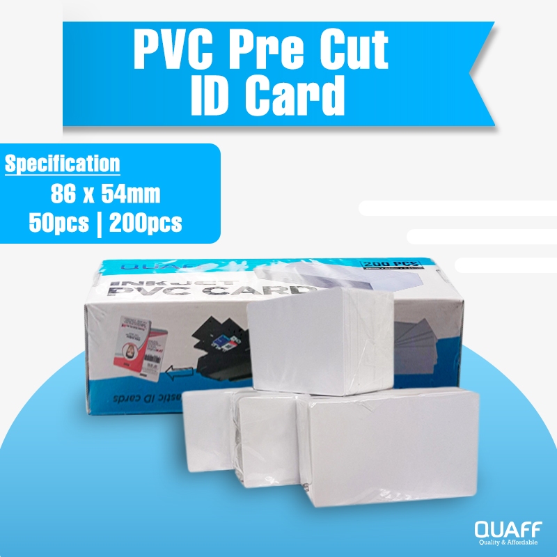 Quaff Printable PVC Pre-Cut Cards For Direct Printing | Shopee Malaysia
