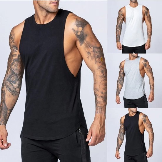 Plain Muscle Tees Men Tank Top ( freesize,oversize ) | Shopee Malaysia