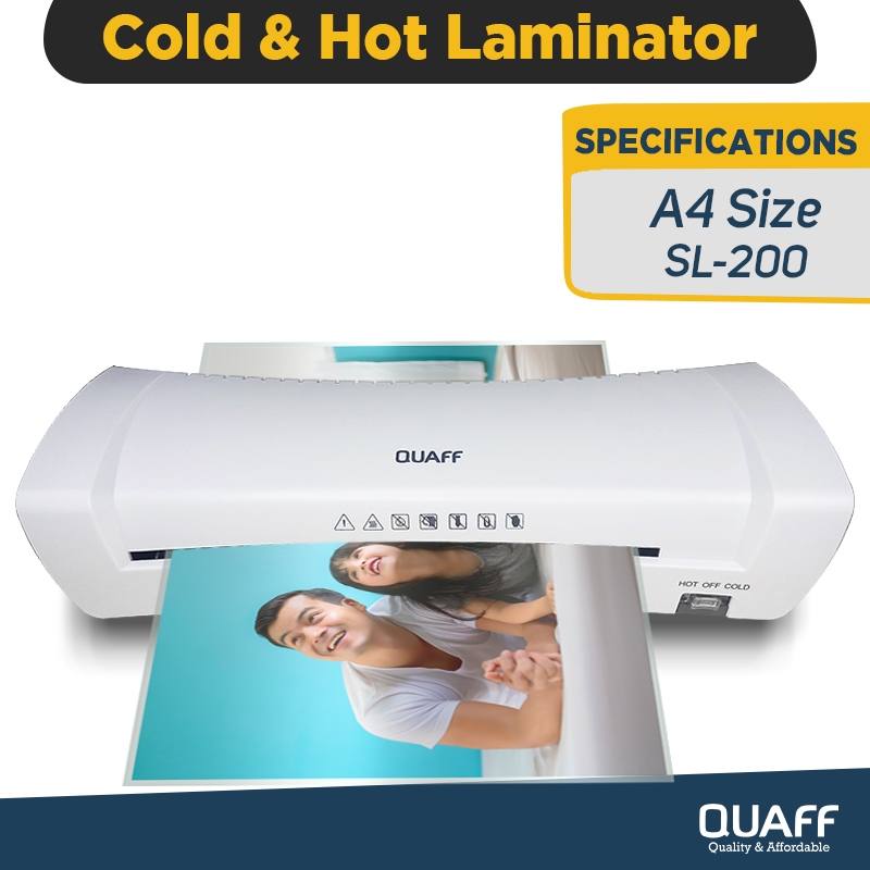 QUAFF MINI A4 Laminator SL-200 +Photo Top A4 Glossy+ Laminating Film ...