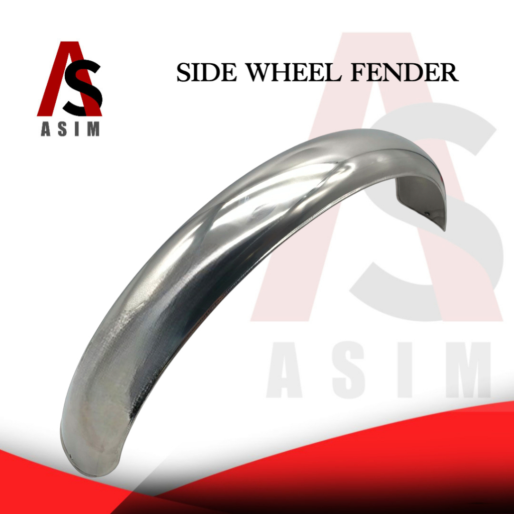 ASIM MOTORCYCLE TRICYCLE SIDE WHEEL FENDER STAINLESS Pure stainless ...