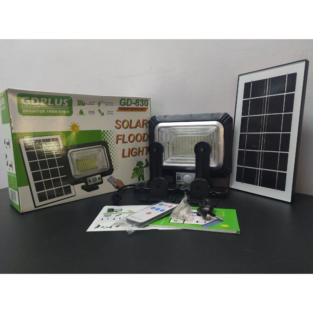 GF32361 GD-PLUS SOLAR FLOOD LIGHT 30W (GD-830) | Shopee Malaysia