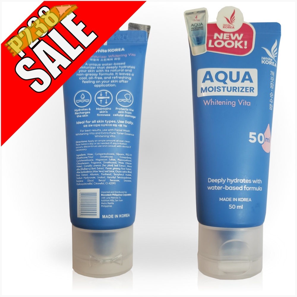 iWhite Korea Aqua Moisturizer Whitening Vita Deep Hydrates Water Based ...