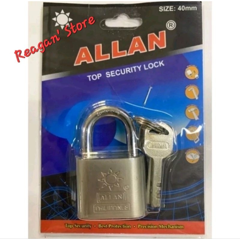ALLAN Top Security Lock | Padlock 40mm | Shopee Malaysia