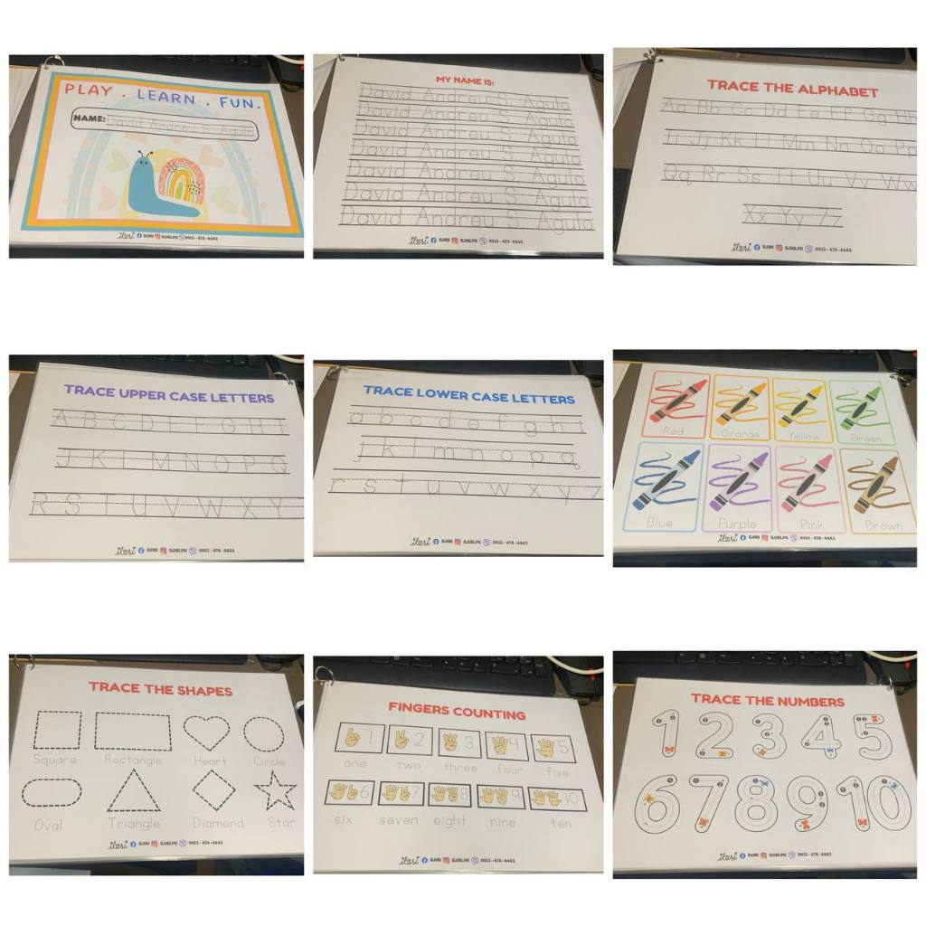 Ilori's Educational Erasable Tracing Laminated Worksheets SET (FREE ...