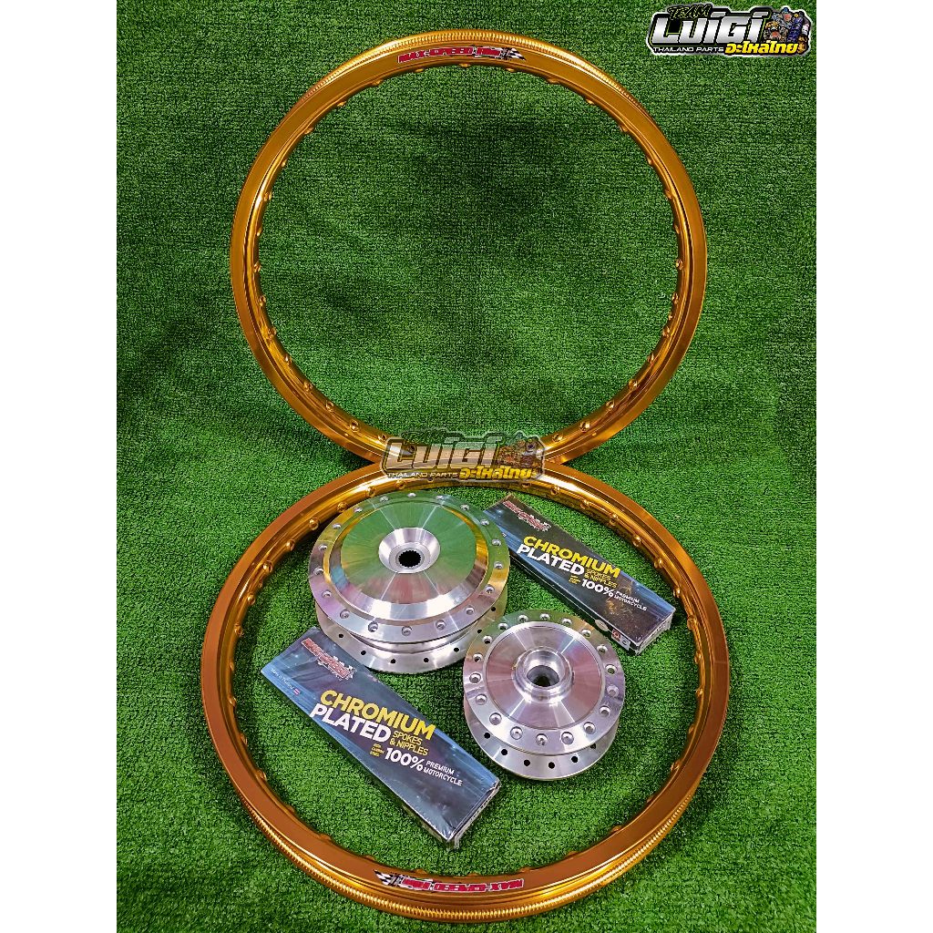 RIM SET HONDA CLICK 125 / CLICK 150 17s HUB SET - RIM SET - SPOKES SET ...