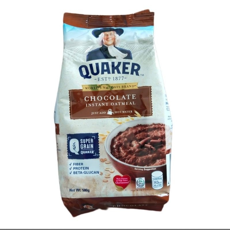 Quaker Instant oatmeal Chocolate Flavor 500g | Shopee Malaysia