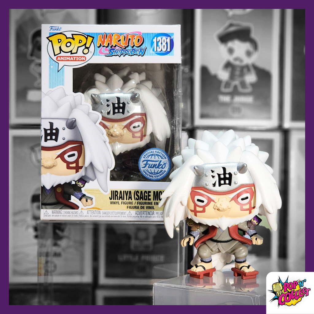 Funko Pop! Naruto Shippuden - Jiraiya (Sage Mode) 1381 w/ Free ...