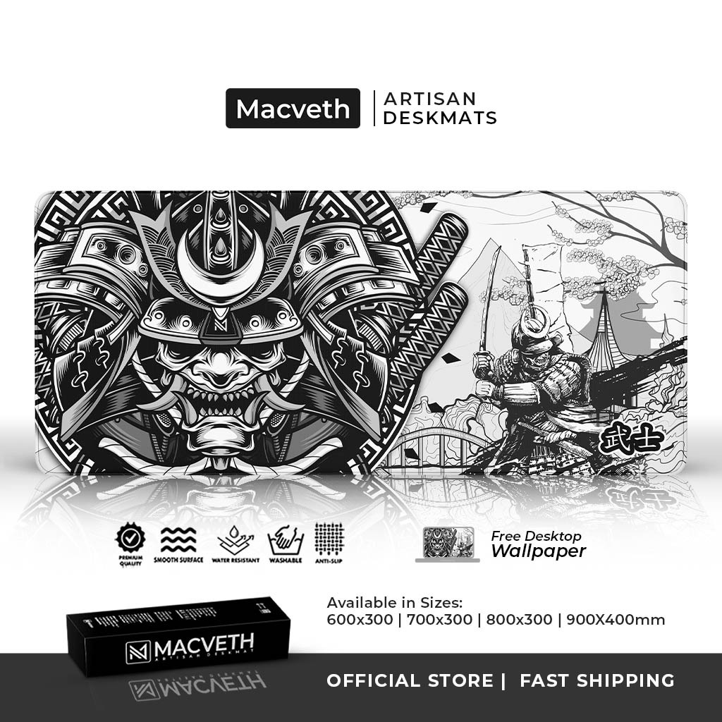 Macveth Artisan Deskmat | Ronin | Mousepad | Extended Large Gaming ...