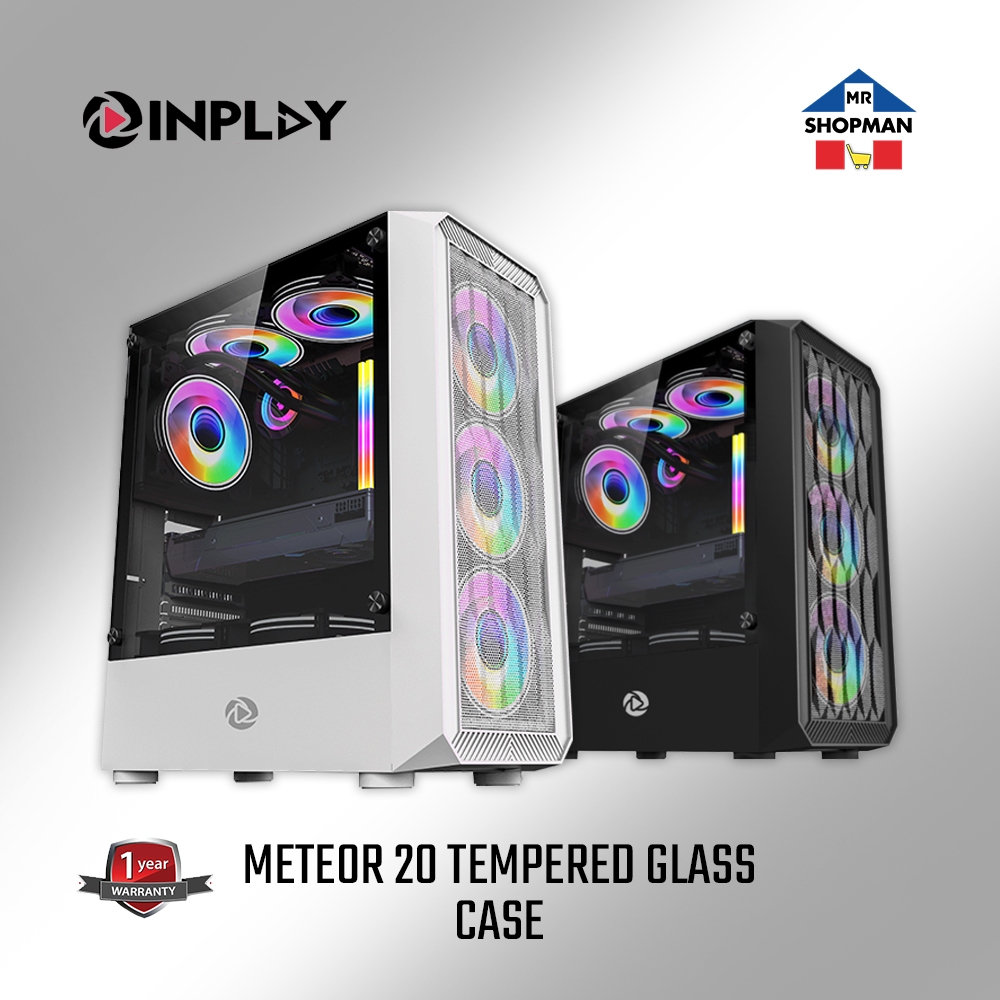 Inplay Meteor 20 ATX Case Tempered Glass PC Case Chassis | Shopee Malaysia