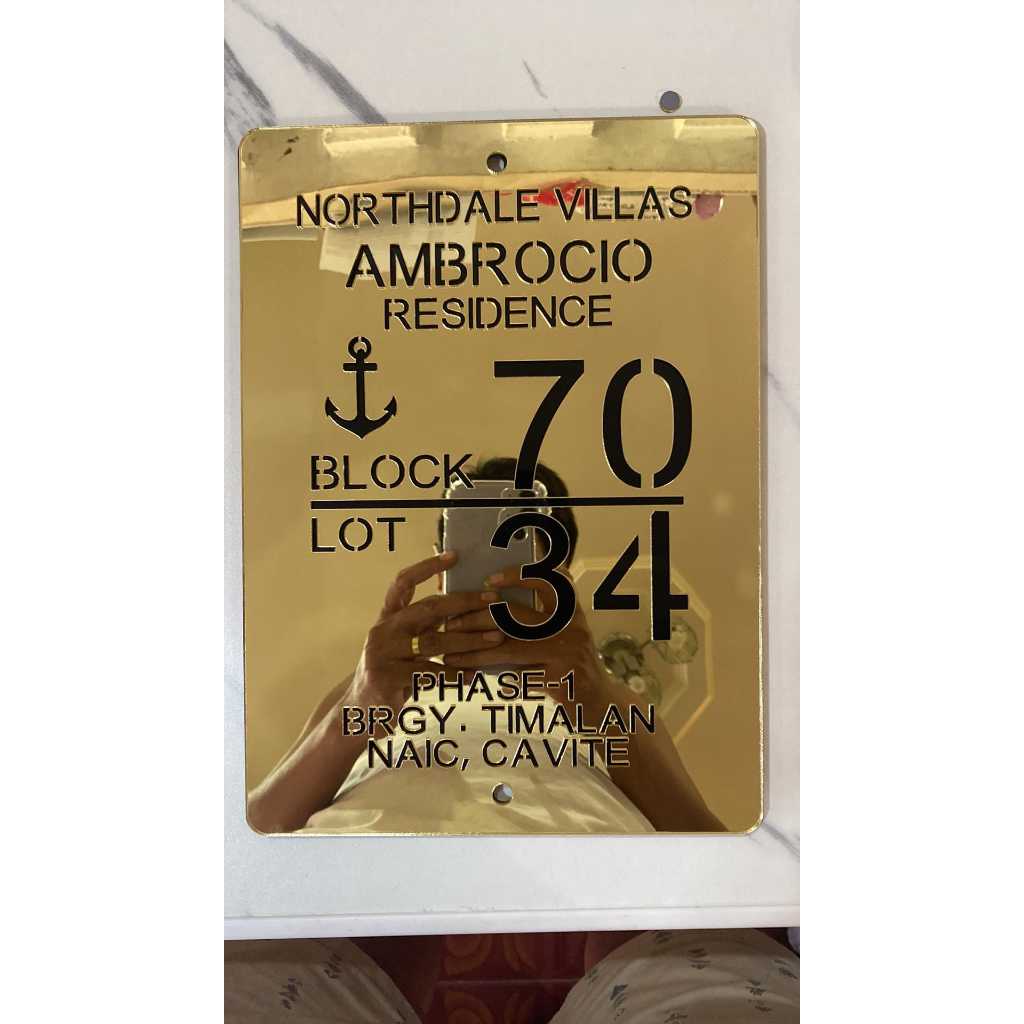 House Plate Number/Signage/Marker/Laser cut/Acrylic laser cut | Shopee ...
