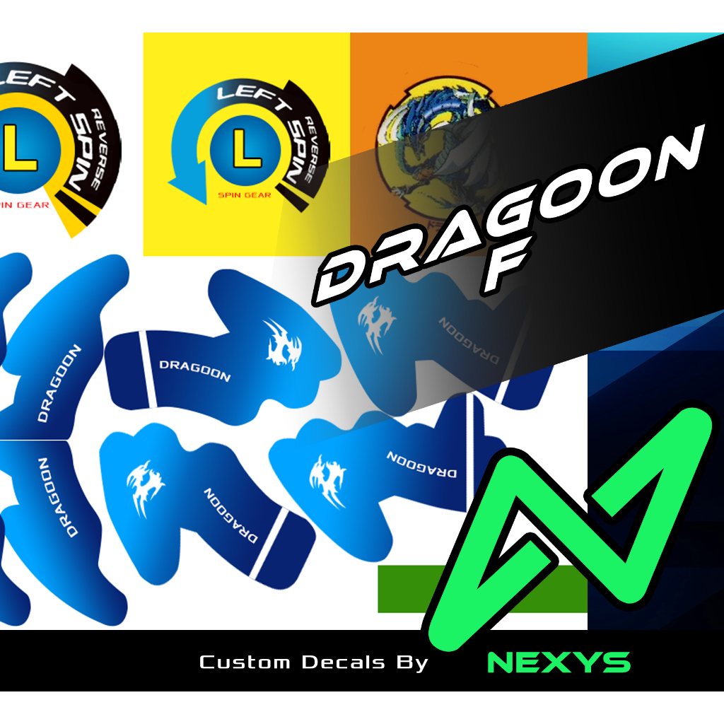 Beyblade Dragoon F - Sticker | Shopee Malaysia