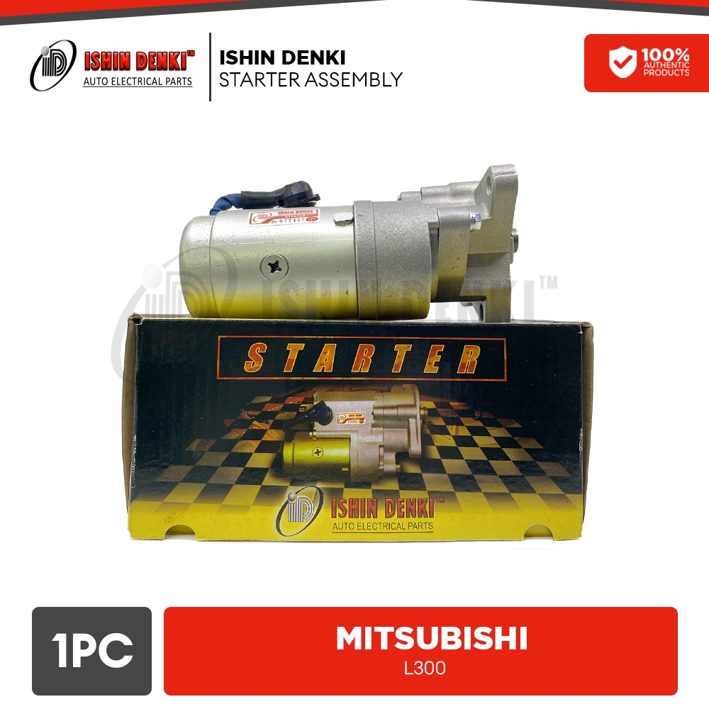 ISHIN DENKI STARTER ASSEMBLY MITSUBISHI ADVENTURE 2.0 L GAS 4G63 ID-MIT ...