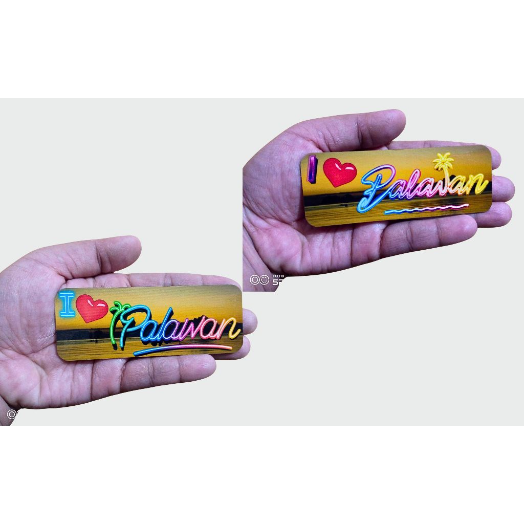 I LOVE PALAWAN RECTANGLE DESIGN RUBBER REF MAGNET SOUVINER | Shopee ...