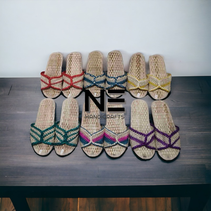(Random Colors) womens indoor abaca Slippers made in BicoL | Shopee ...