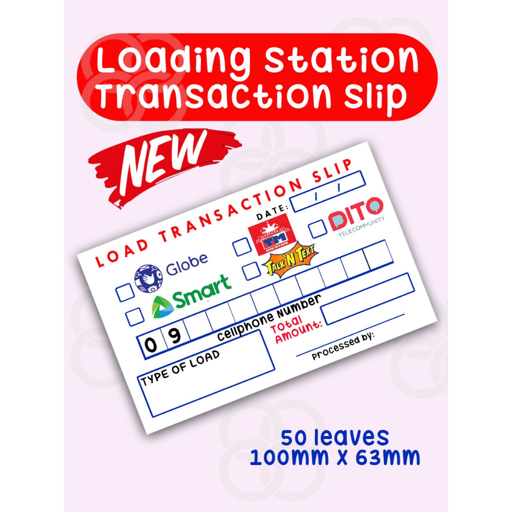 Load Transaction Slip Form | Shopee Malaysia
