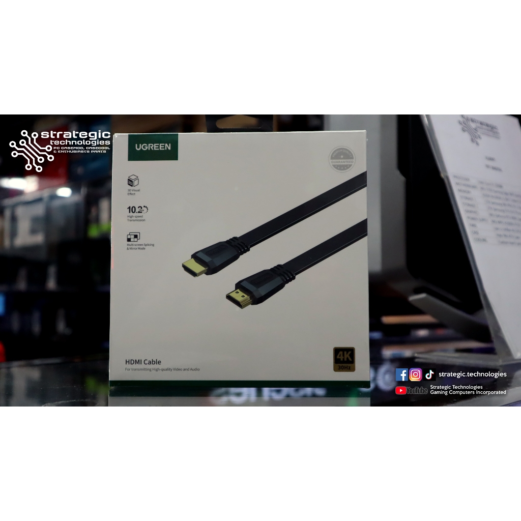 UGREEN HDMI 2.0 Flat Cable - 5 meters - 240hz 1080p | 144hz 1440p ...