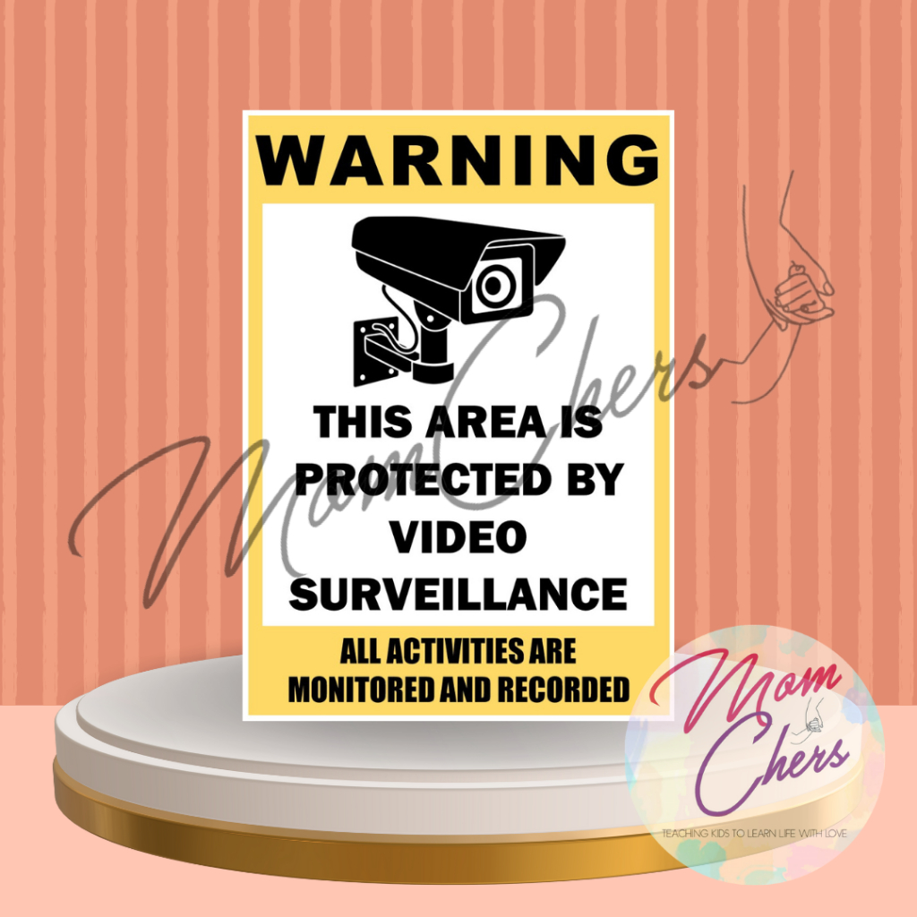 LAMINATED SIGNAGE POSTER WARNING CCTV SURVEILLANCE 250mic | Shopee Malaysia