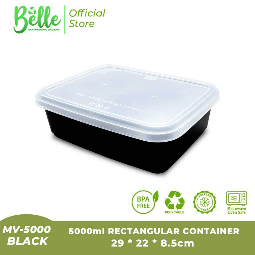 Belle RE 5000 Microwavable Container, The most durable party size tray ...