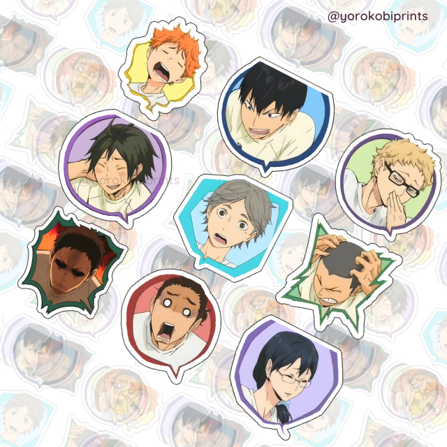 Haikyuu!! - Karasuno - Commercial Break - Bubble Sticker - Waterproof ...