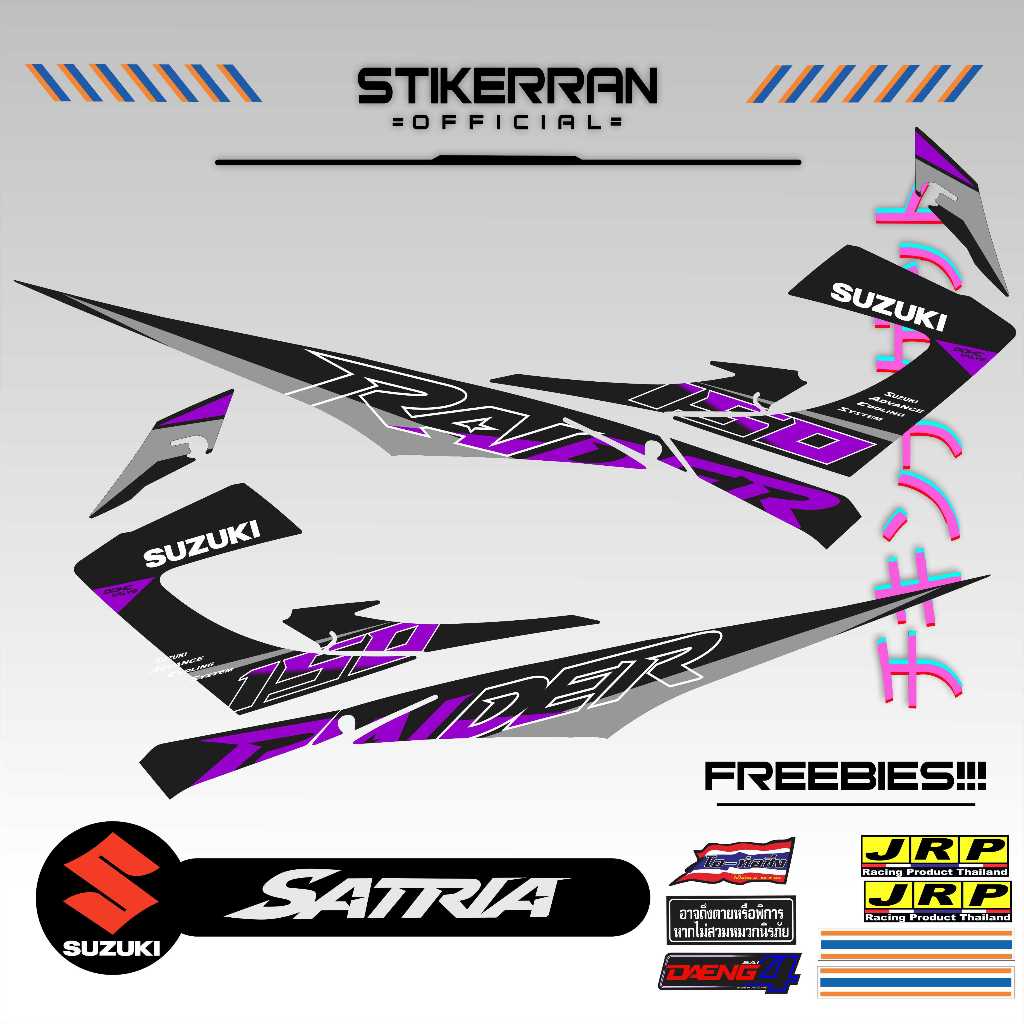 SUZUKI RAIDER 150 CARB REBORN LATEST DECALS (EXCITER DESIGN) | Shopee ...
