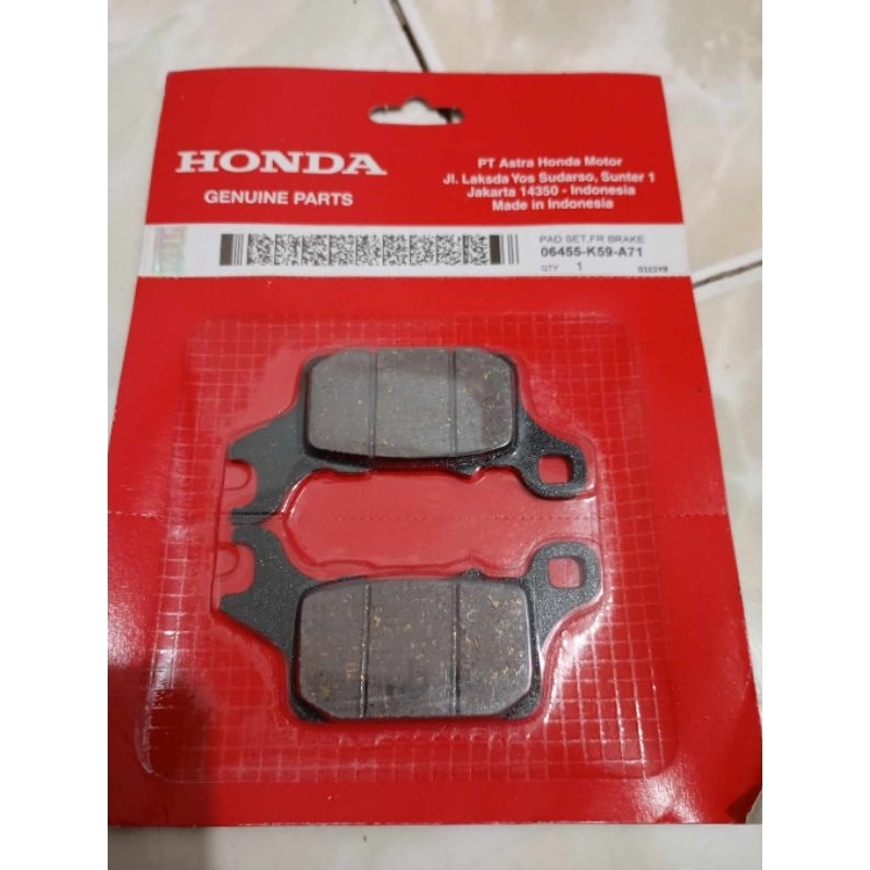 Honda Click 125i/150i Front brake pad /06455-K59-A71 | Shopee Malaysia