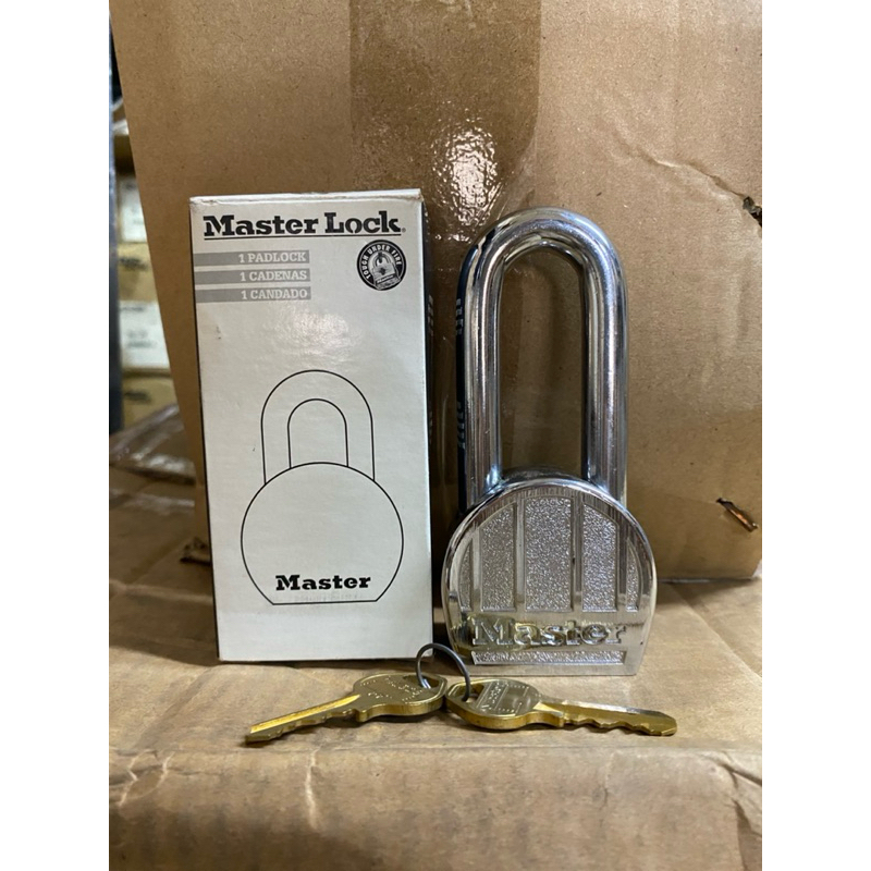 Master Lock Oval Chrome Rekeyable Long Shackle Padlock 5 Pin Tumblers ...